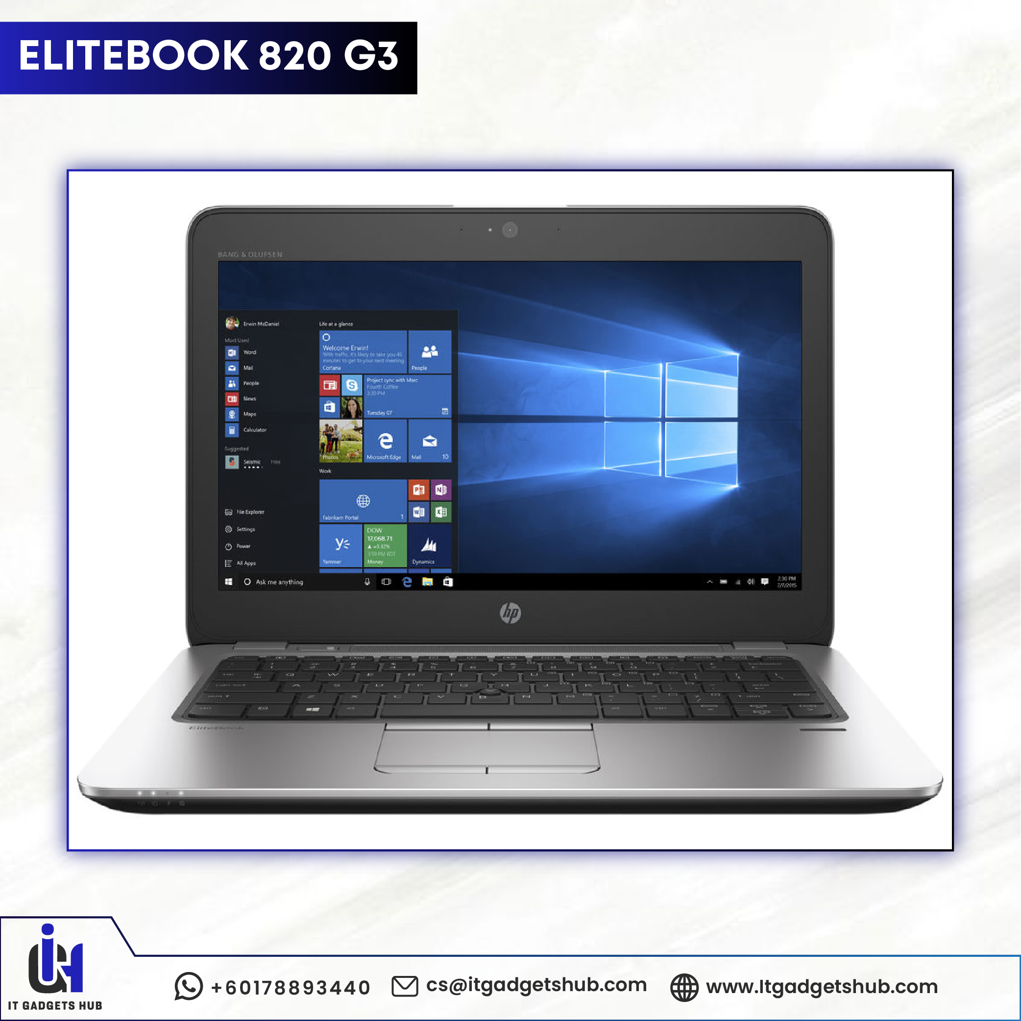 HP EliteBook 820 G3 – IT Gadgets Hub Malaysia