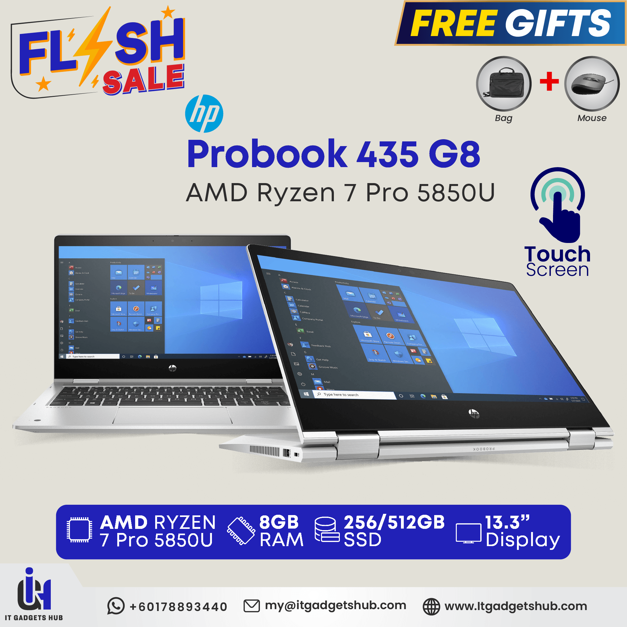 HP ProBook 435 G8 x360 – IT Gadgets Hub Malaysia