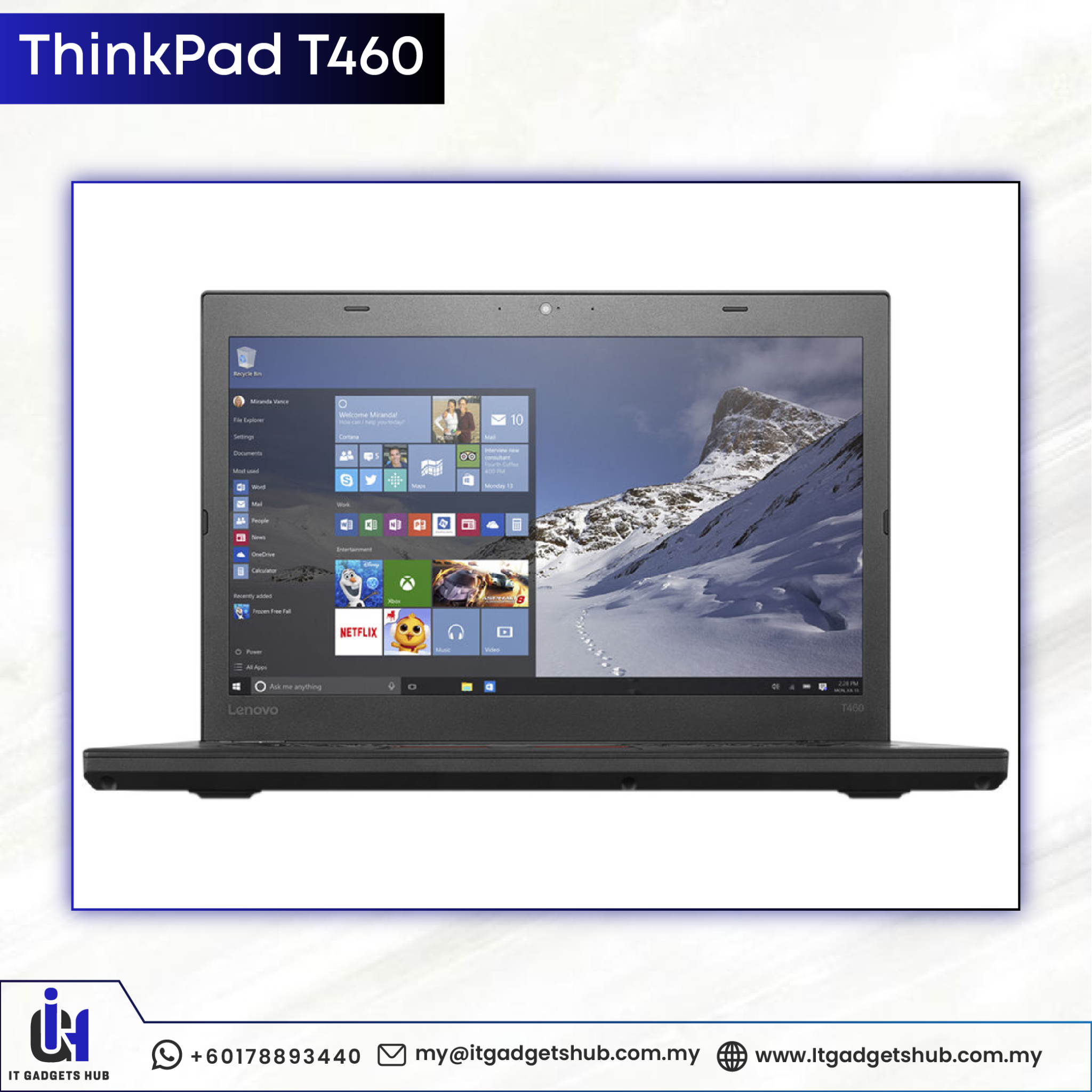 Lenovo ThinkPad T460 – IT Gadgets Hub Malaysia